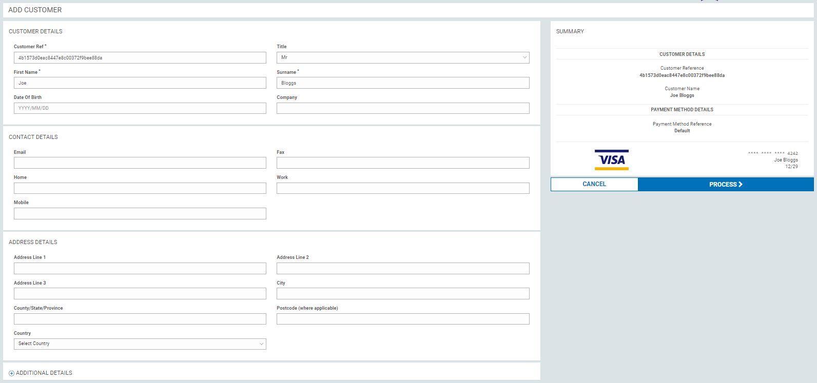 Ecommerce portal navigation | Global Payments